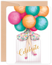 Celebrate Colorful Balloons with Woman's Legs Birthday Card – Willow ...